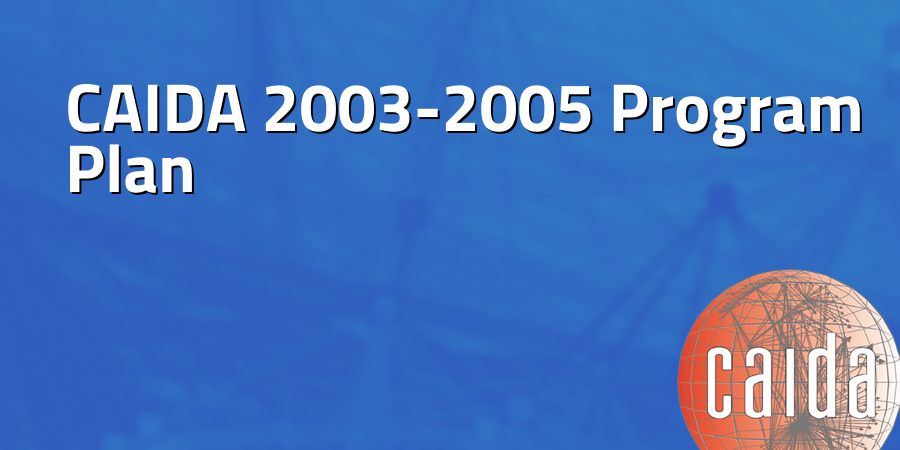CAIDA 2003-2005 Program Plan - CAIDA