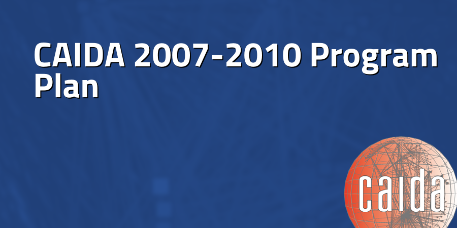 CAIDA 2007-2010 Program Plan - CAIDA