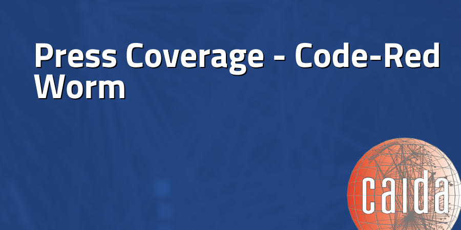Press Coverage - Code-Red Worm - CAIDA