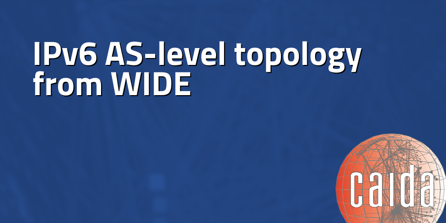 IPv6 AS-level topology from WIDE - CAIDA