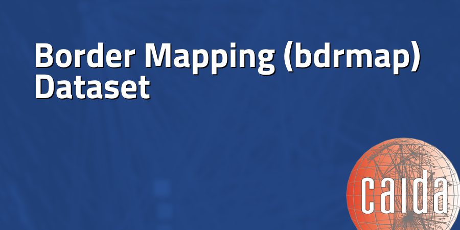Border Mapping (bdrmap) Dataset - CAIDA