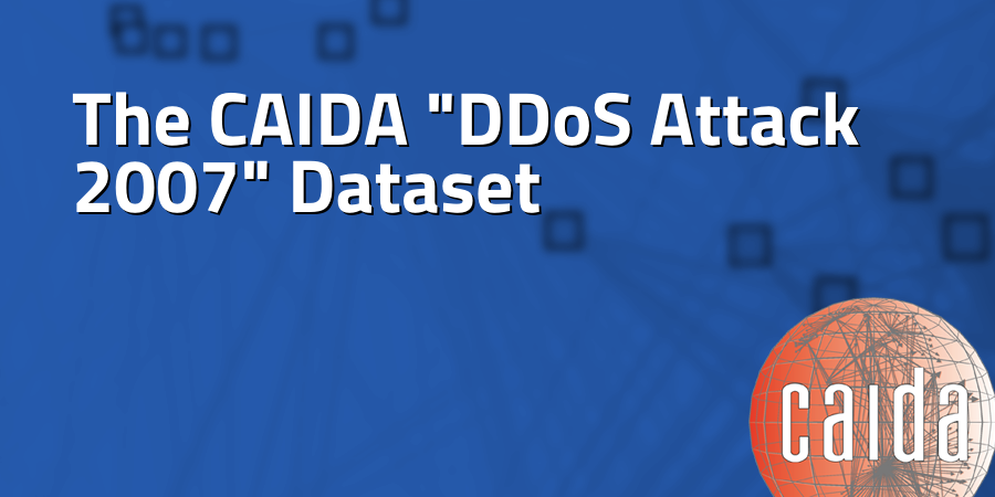 The CAIDA "DDoS Attack 2007" Dataset - CAIDA