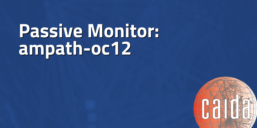Passive Monitor: ampath-oc12 - CAIDA