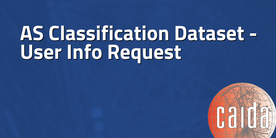 AS Classification Dataset - User Info Request - CAIDA