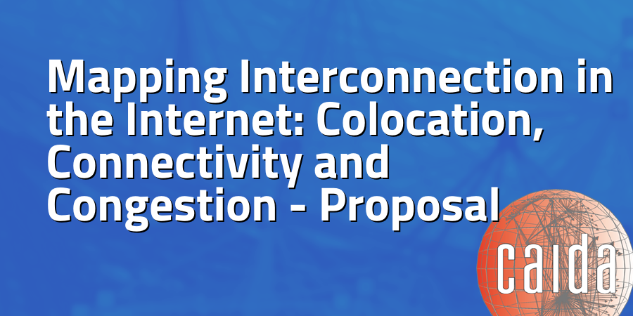 Congestion: Proposal - CAIDA