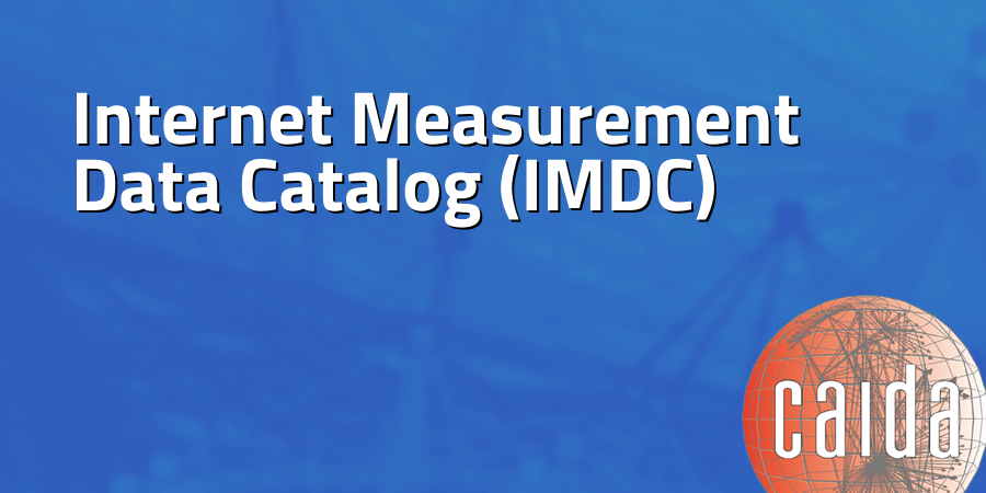 Internet Measurement Data Catalog (IMDC) - CAIDA